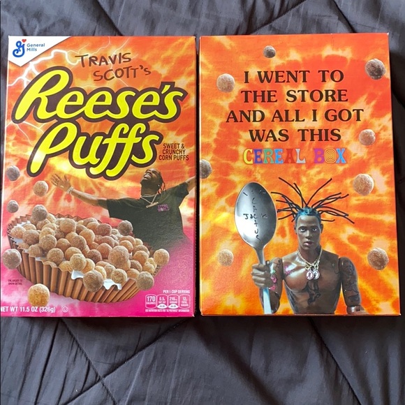 Other | Travis Scott Cereal Box Reeses Puffs Full | Poshmark